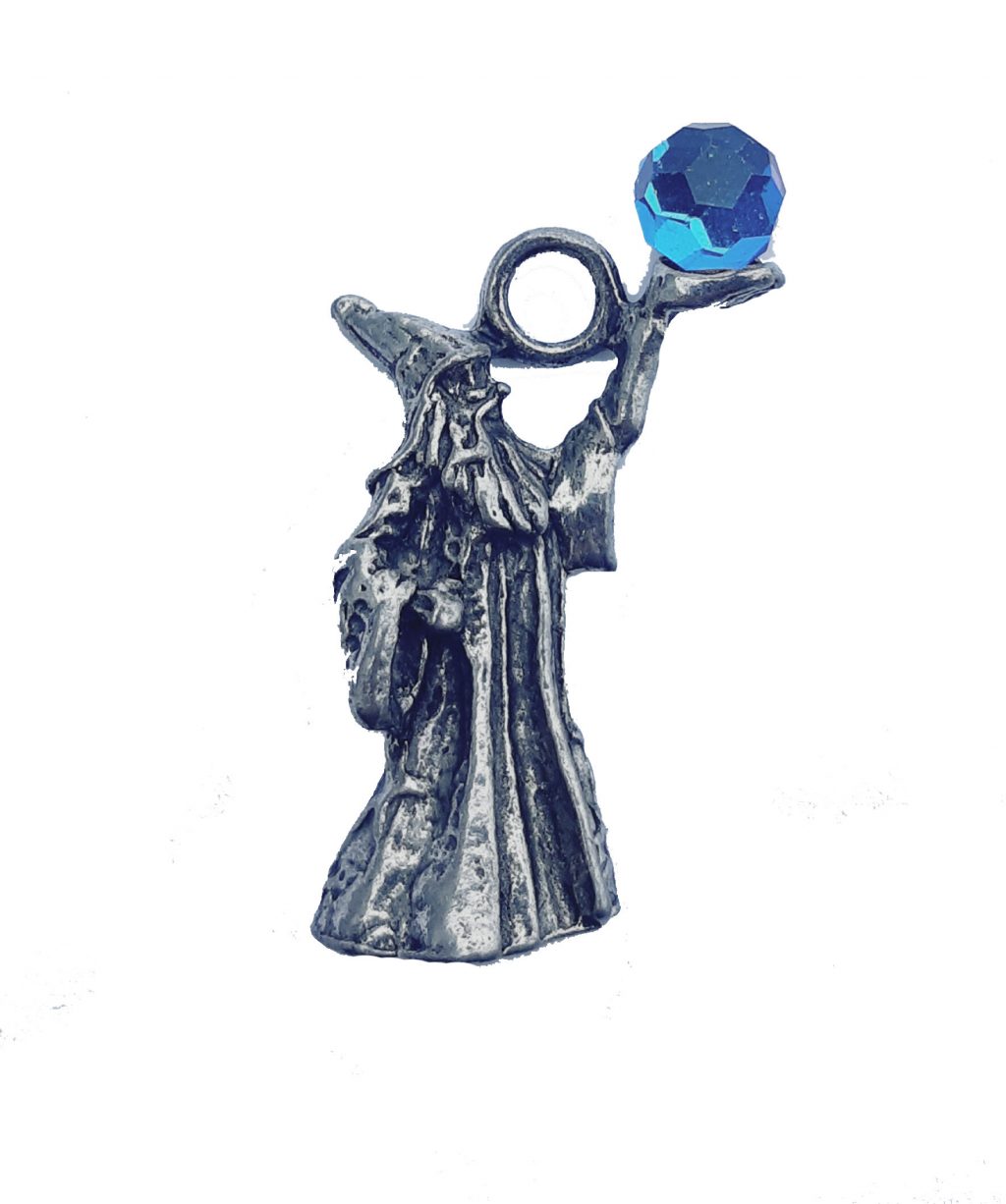 Wizard With Crystal Orb - Pewter Charm - Beaden | Canada's Trollbead ...
